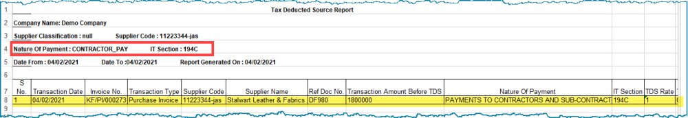 TDS Reports - Crest ERP User Manual - 1.0