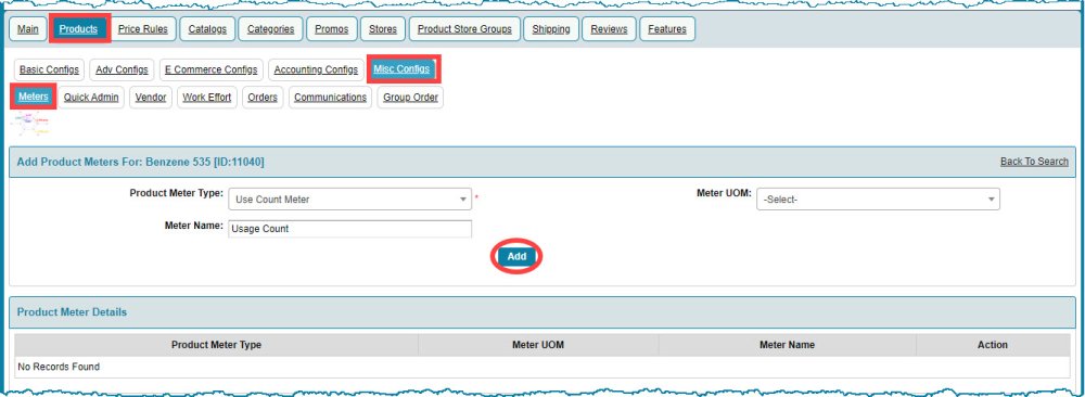 Product Meters - Crest ERP User Manual - 1.0