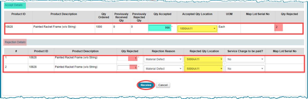 Receipt Against Sub-contract Order - Crest ERP User Manual - 1.0