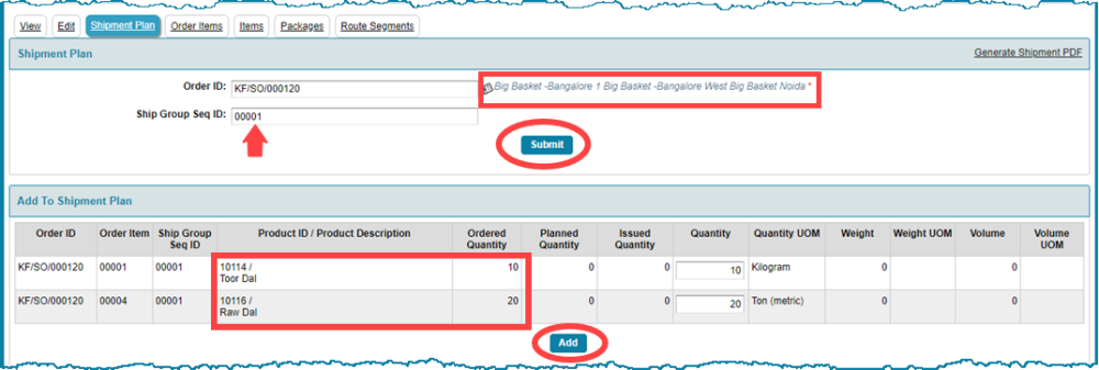 Shipment Plan - Crest ERP User Manual - 1.0