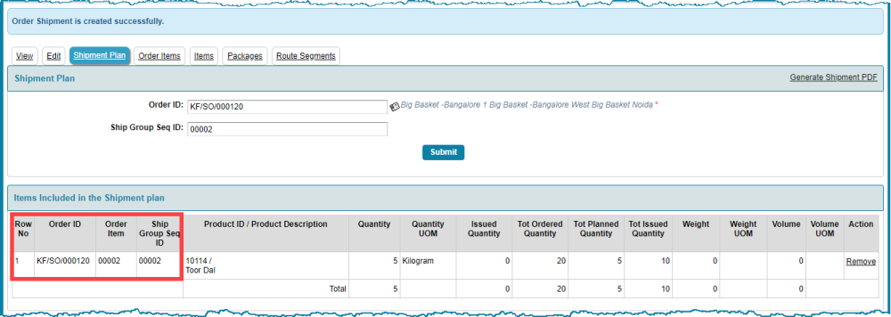 Shipment Plan - Crest ERP User Manual - 1.0