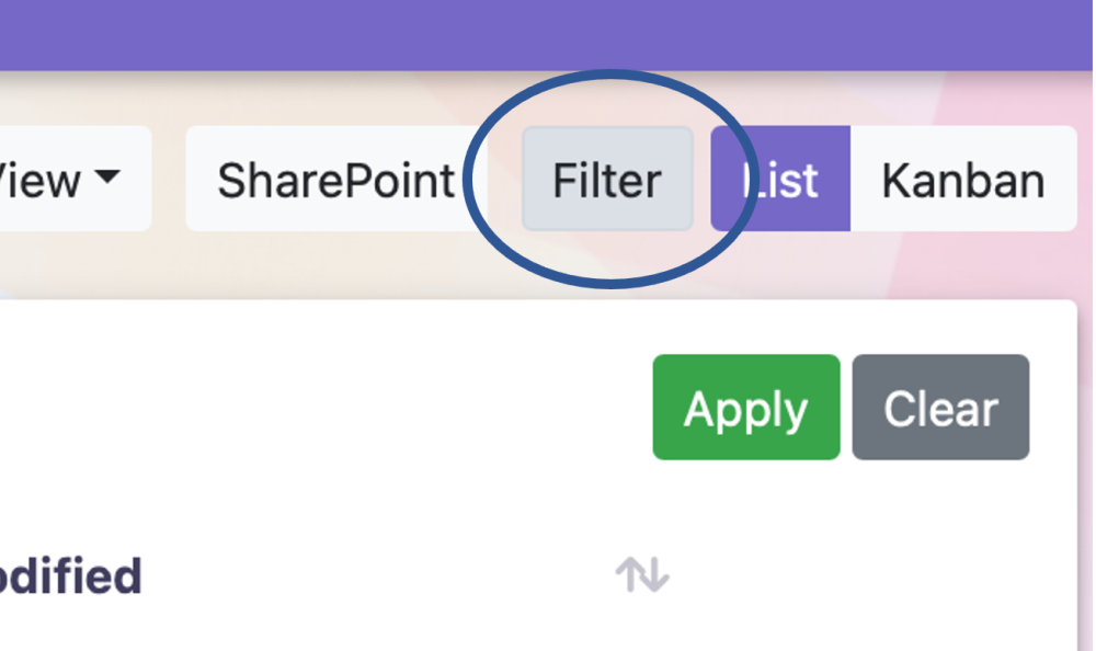 Searching the List View - SharePortals - 1