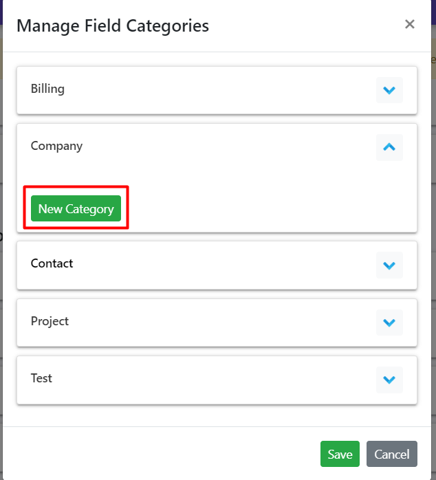 Setting up Field Categories. - SharePortals - 1