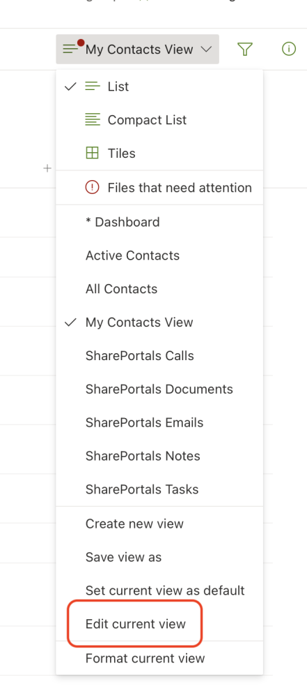 Create a Custom View - SharePortals - 1