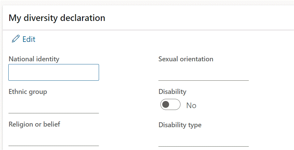 My Diversity Declaration Form via the Employee Self Service - sa.global ...