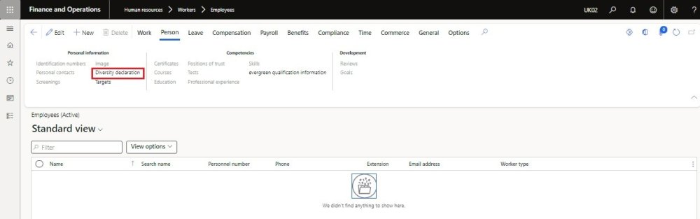 Diversity declaration – Employee record - sa.global product release ...