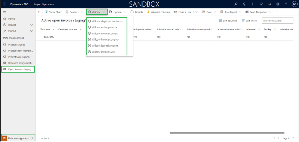 Open invoice staging - sa.global product release notes - evergreen PrjOp