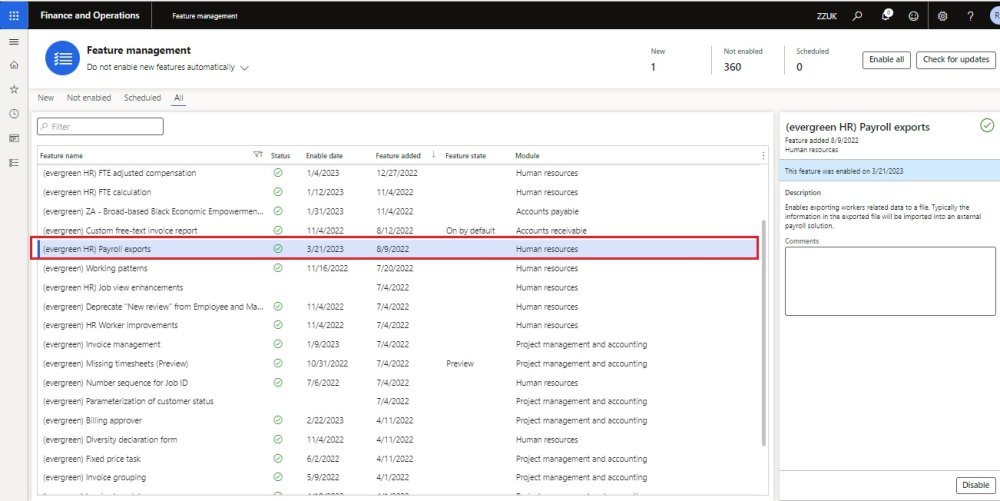 Payroll exports - sa.global product release notes - evergreen prose