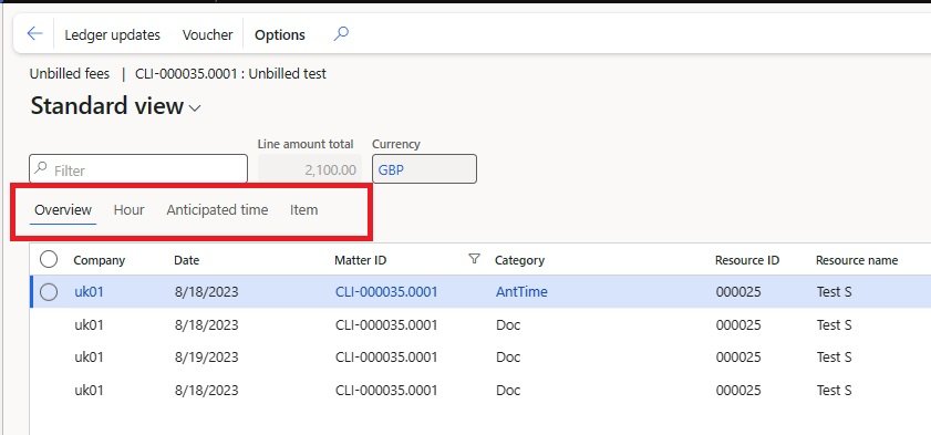 Customer / Project Inquiries – Unbilled fees - sa.global product ...