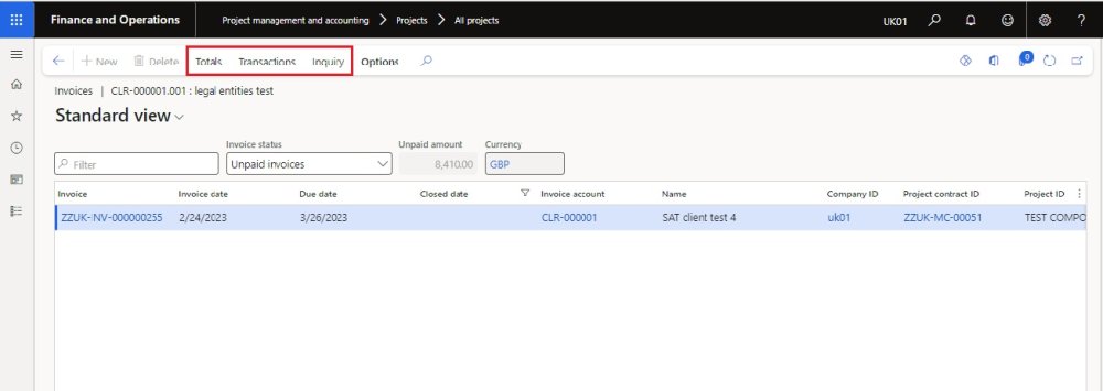 Inquiry screen – unpaid bills improvements - sa.global product release ...