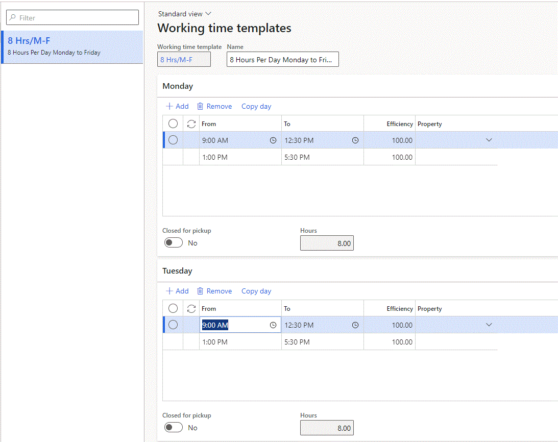 HR – Working patterns - sa.global product release notes - evergreen prose