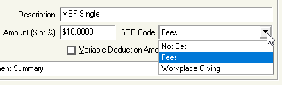 Allocate STP Codes to your Allowances and Deductions - e-PayDay Legacy ...
