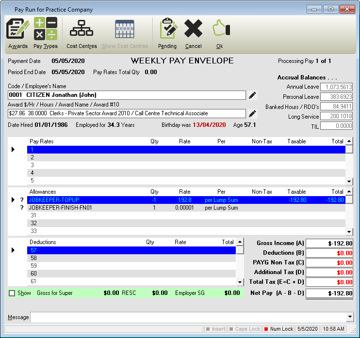 Recover an Overpayment - e-PayDay® Legacy Payroll Software Manual - 1