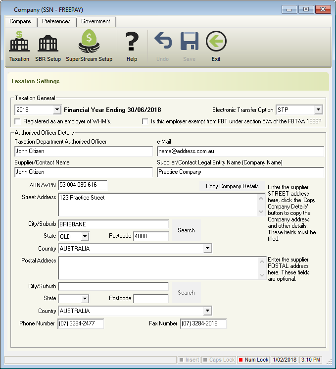 Taxation - e-PayDay Legacy Payroll User Guide - 1