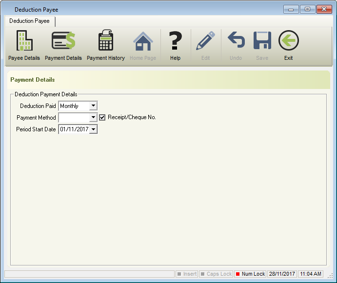 Payment Details - e-PayDay Legacy Payroll User Guide - 1