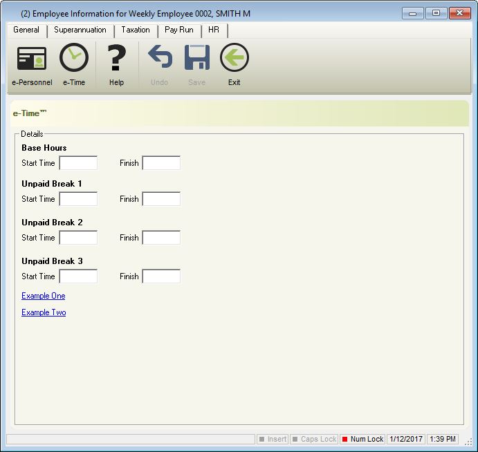 e-Time™ - e-PayDay Legacy Payroll User Guide - 1