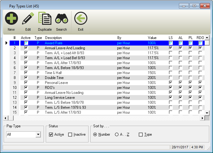Pay Types Overview - e-PayDay Legacy Payroll User Guide - 1