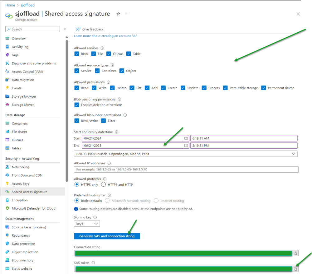 Access to SharePoint & Blob Storage - - 1