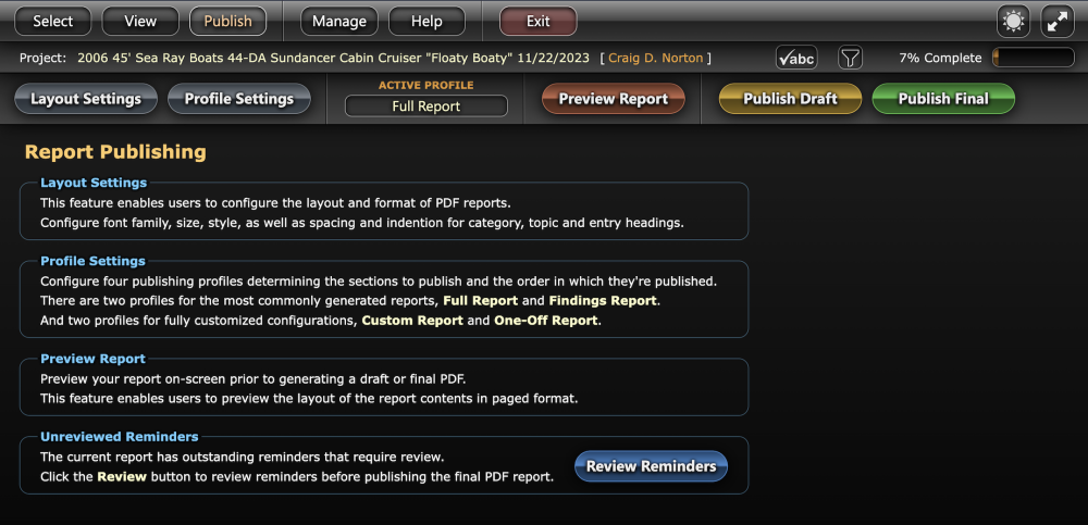 The Publish Page - User Manual & Guide - 2.0