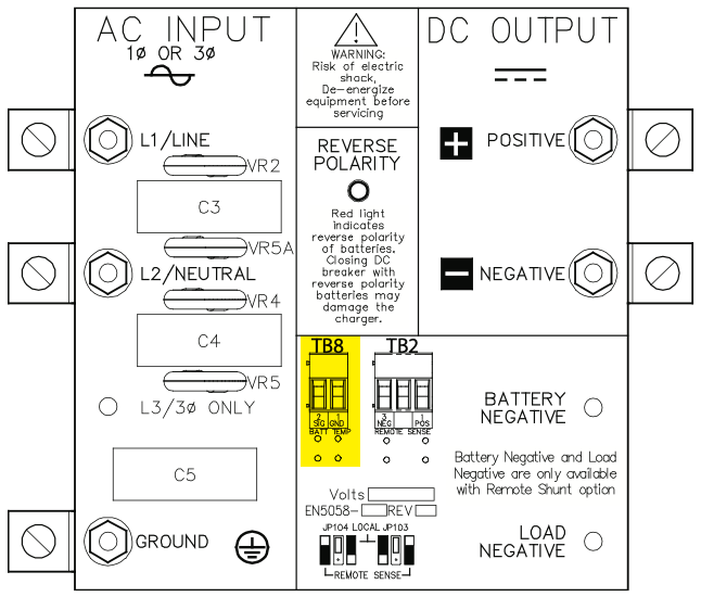 Installing the TempCo Option - ATevo O&SI - 3PH Input (16-1000 Adc) - 1.1