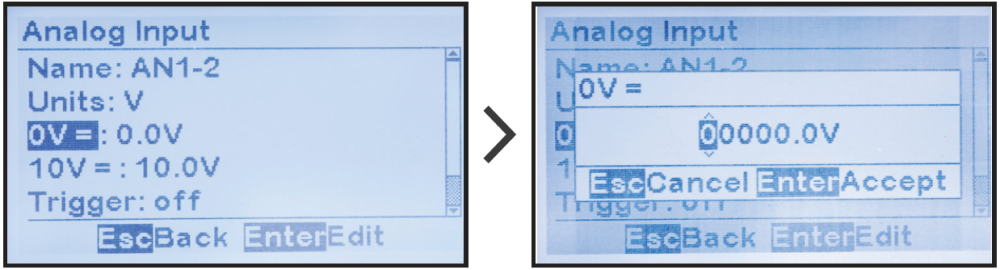 Analog Input Scaling Assignment - ATevo O&SI - 3PH Input (16-1000 Adc) - 1.2