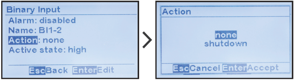 Software Configuration for Binary Inputs - ATevo O&SI - 1PH Input Group ...