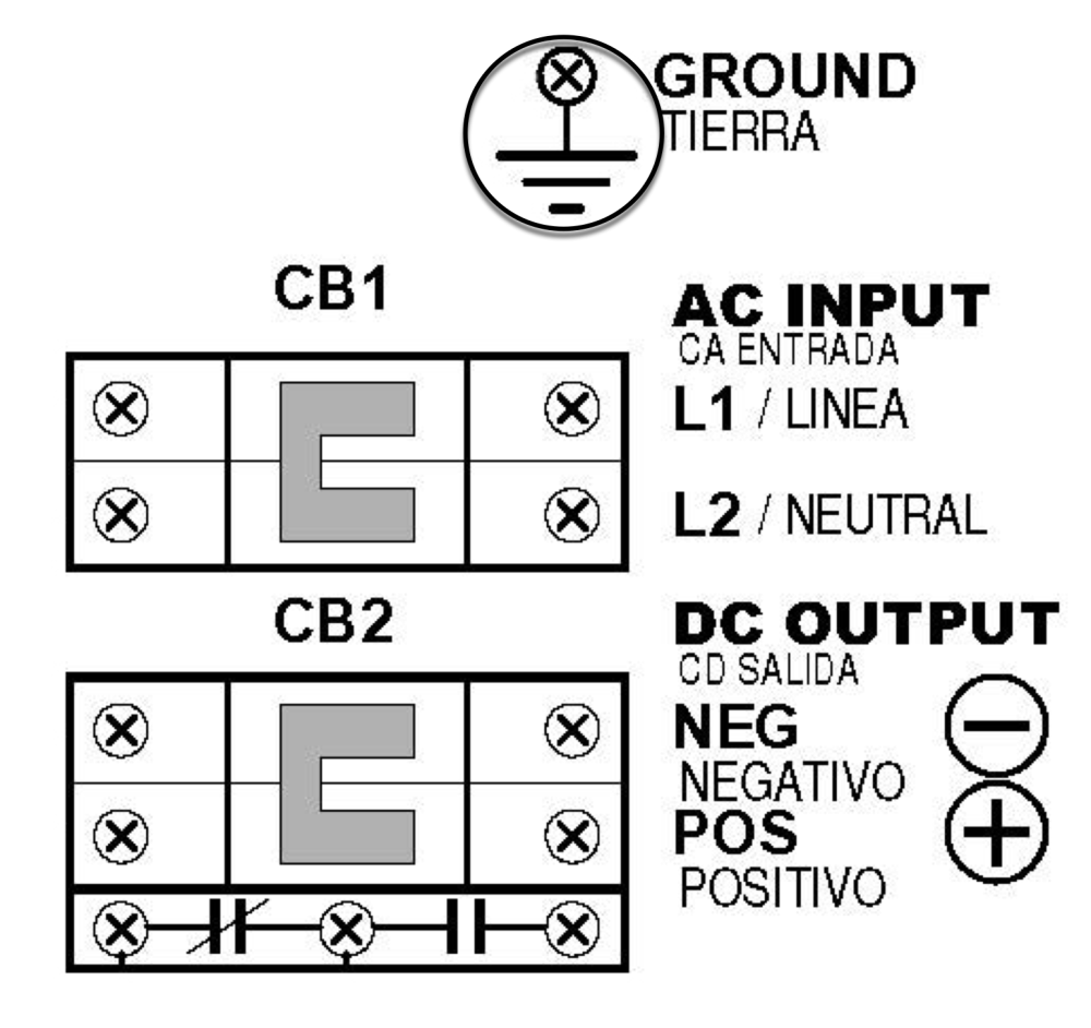 Making AC Input Connections - ATevo O&SI - 1PH Input Group II (16-100 ...
