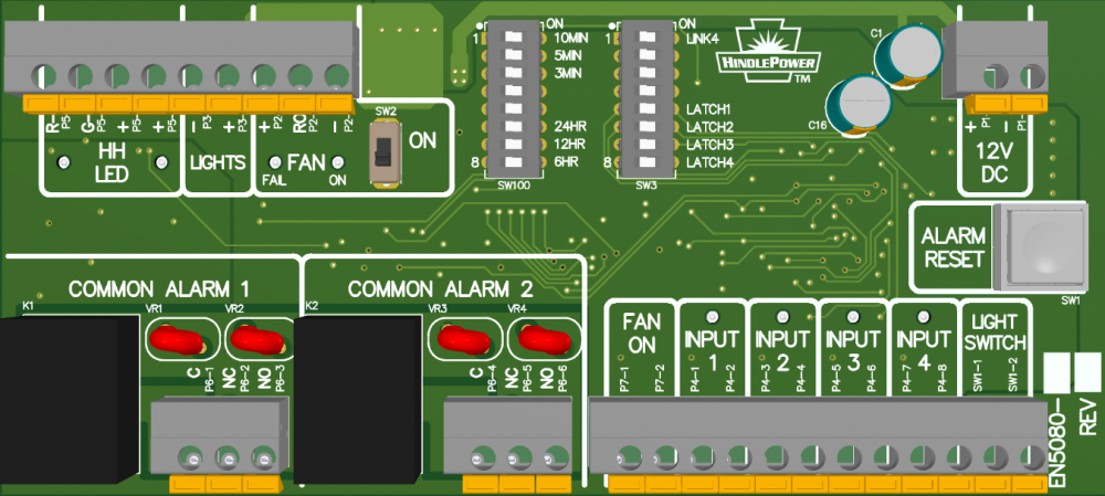 Control Board – Layout - EPIC Series Battery Cabinet O&SI - 1.2