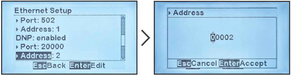 Configuring DNP Ethernet Parameters - EPIC Series Battery Cabinet O&SI ...