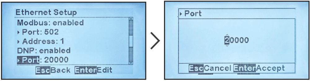 Configuring DNP Ethernet Parameters - EPIC Series Battery Cabinet O&SI ...