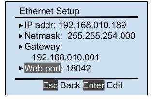 Web Server Parameters - ATevo Communications - 1.2