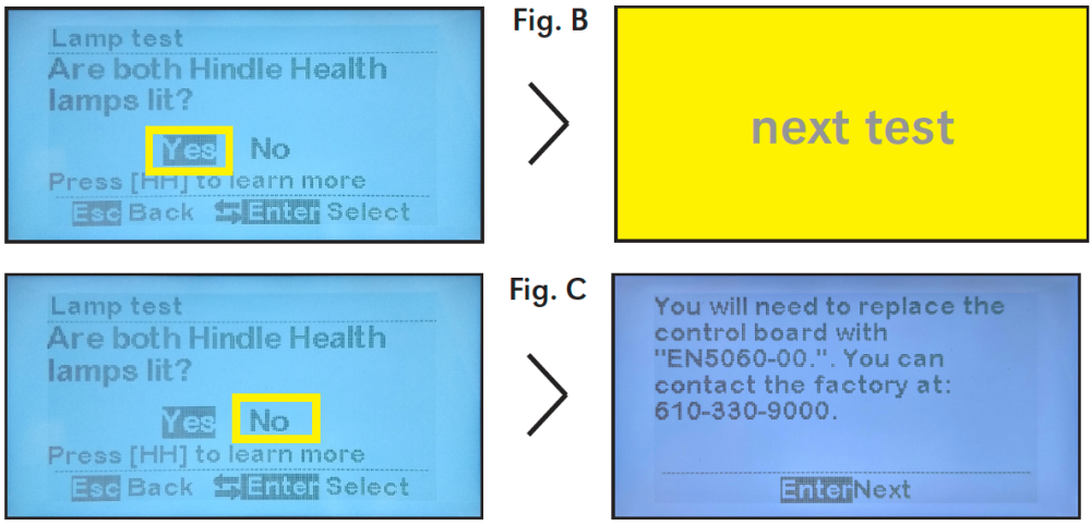 Lamp (LED) Test - EPIC Series Battery Cabinet O&SI - 1