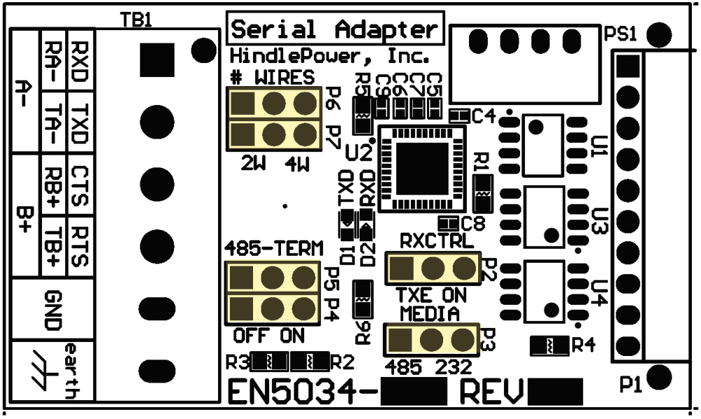 5-Wire RS-232 Connections - ATevo Communications - 1.1