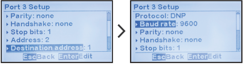 Changing DNP3 Serial PORT Parameters - ATevo Communications - 1