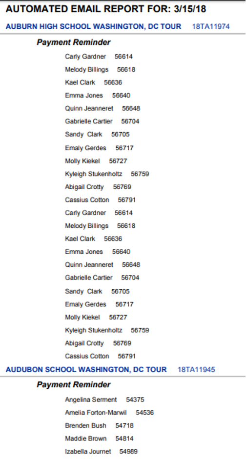 Automated Email Module - TourTools v3 User Guide - 1