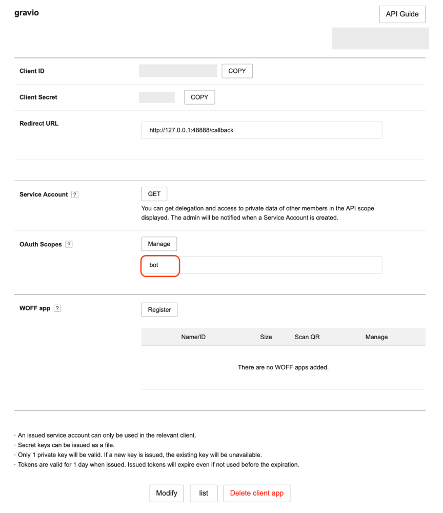 How to register a bot for LINE WORKS - Gravio Documentation - The Node Computing Platform - 1
