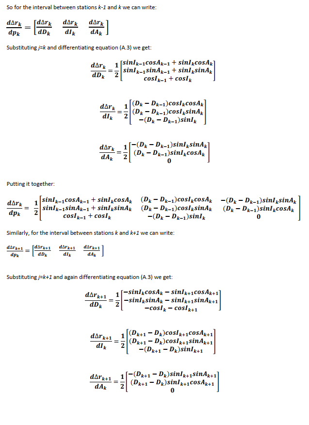 Appendix A: Details of the Mathematical Derivations - Introduction to Wellbore Positioning Web - 1
