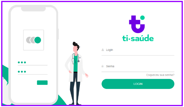 Login e senha - Plataforma TI.Clinic - 2.0