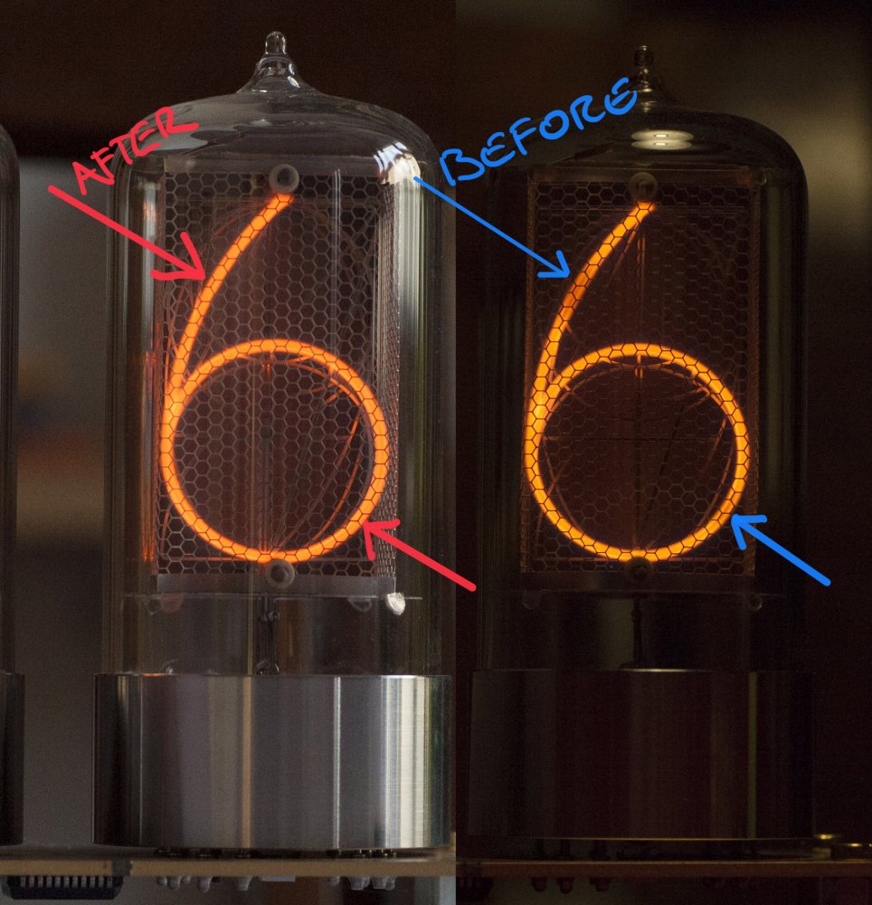 Healing of the cathode poisoning - Zen Nixie Clock - 1