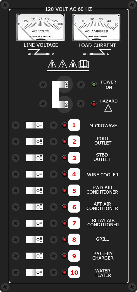 AC Distribution Panel - Cutwater Boats C-288C/CB - 1