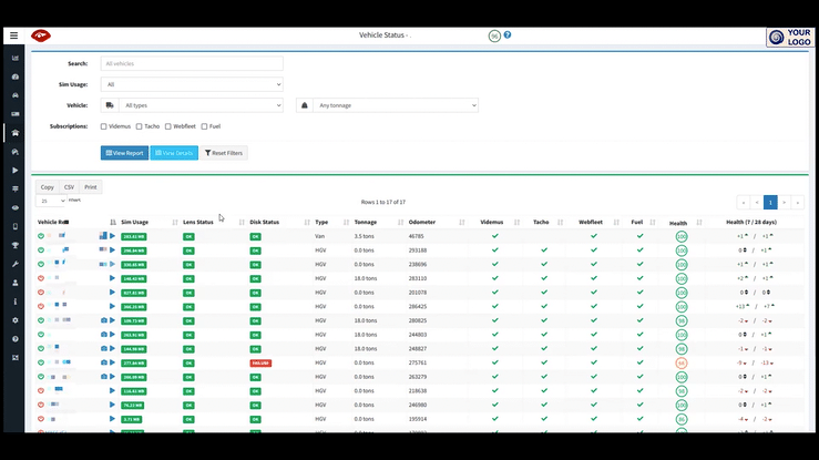 Interact with the Vehicle Status table - Gateway - 1