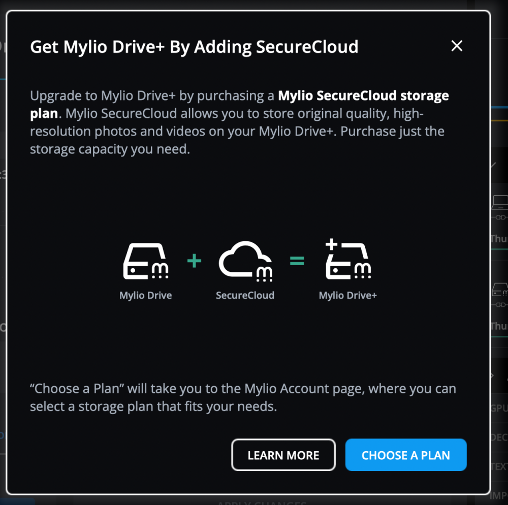 Add Mylio Drive+ with SecureCloud Storage - Mylio Photos - Version 24.3