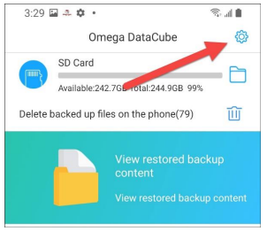 Customizing Backup Settings - Omega DataCube - Official User Guide - 1