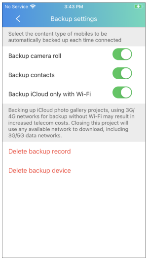 Customizing Backup Settings - Omega DataCube - Official User Guide - 1