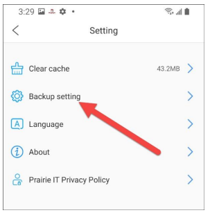 Customizing Backup Settings - Omega DataCube - Official User Guide - 1