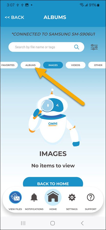 Creating Albums and Adding Files to Albums - ThePhotoStick® Omni ...