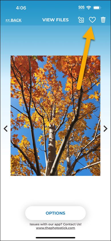 Adding Photos and Videos to Your Favorites Album - ThePhotoStick® Omni ...