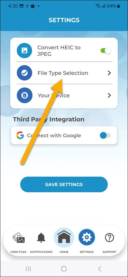 Viewing and Changing ThePhotoStick Omni App Settings - ThePhotoStick ...