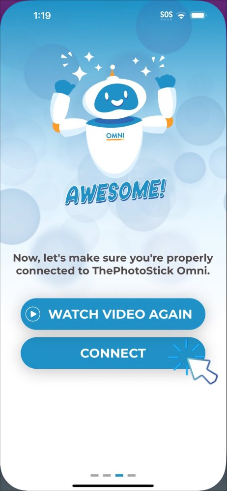 Starting ThePhotoStick® Omni on iPhone or iPad - ThePhotoStick® Omni ...