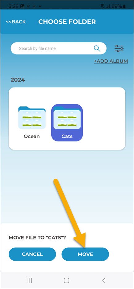 Adding Files to Albums - ThePhotoStick® Omni - Official User Guide - 4